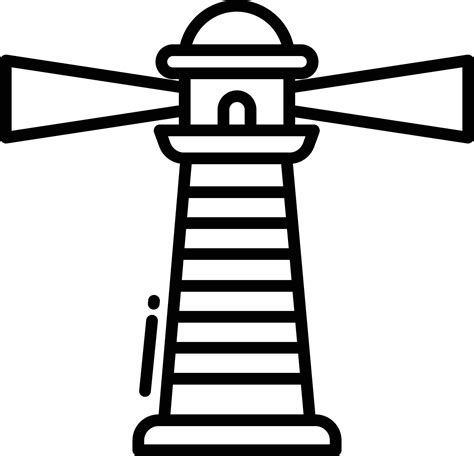 Lighthouse Outline Illustration 44756560 Vector Art At Vecteezy