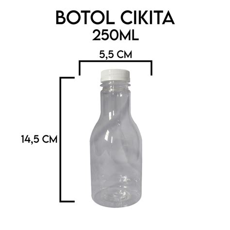 Jual Botol Cikita Botol Jus Botol Minuman Ml Putih Natural Shopee