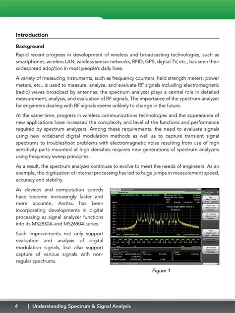 Understanding Spectrum Analyzer Pdf Spectral Density Bandwidth