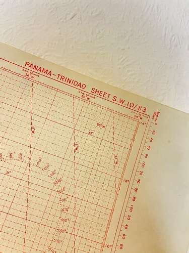 Ww2 Raf Small Scale Plotting Series Gsgs 1944 Panama Trinidad Map