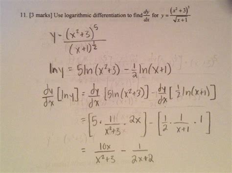 Logarithmic Differentiation