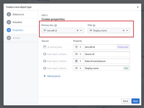 object and link types object types create an object type palantir