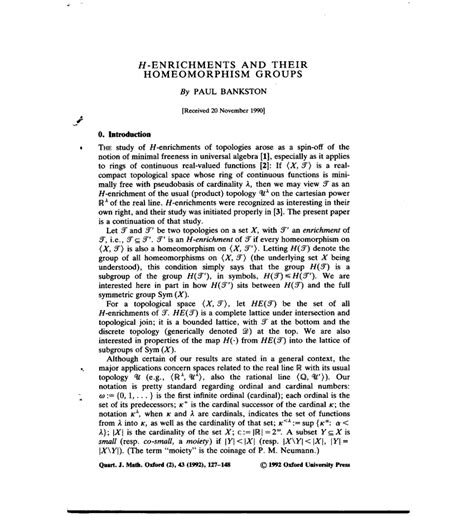 Pdf H Enrichments And Their Homeomorphism Groups