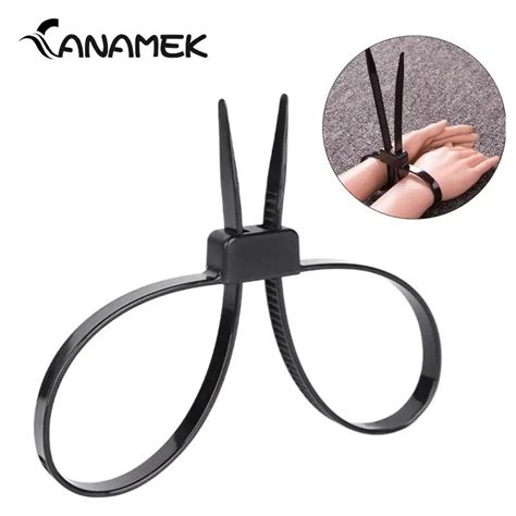 1pcs Flex Cuffs Plastic Nylon Disposable Zip Tie Handcuffs Toughness