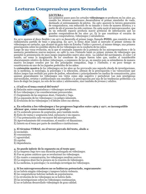 Lecturas Comprensivas Para Secundaria Taller 11 09 22 Pdf Feminismo