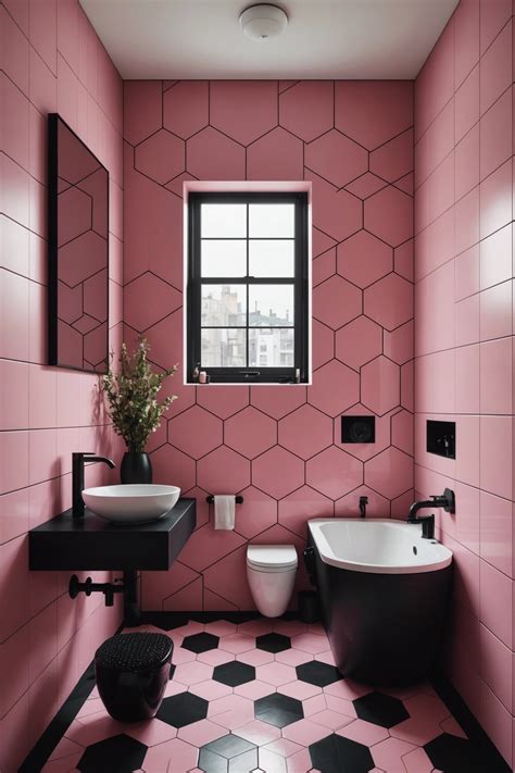 20 Stylish Pink And Black Bathroom Ideas Toolzview