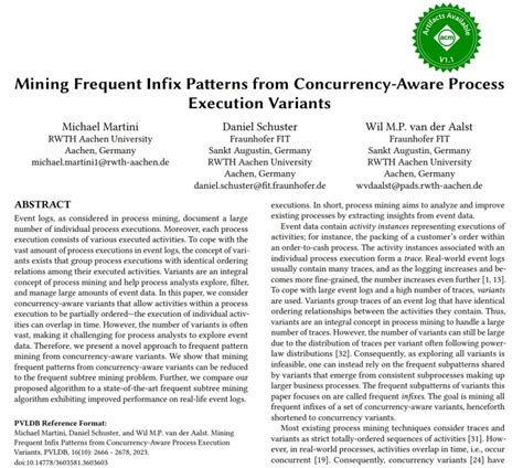 Daniel Schuster On Linkedin Vldb Processmining Datascience Datamining Research Vldb2023