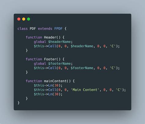 Php Fpdf Footer Of First Page Gets Printed With Data Of Second Page