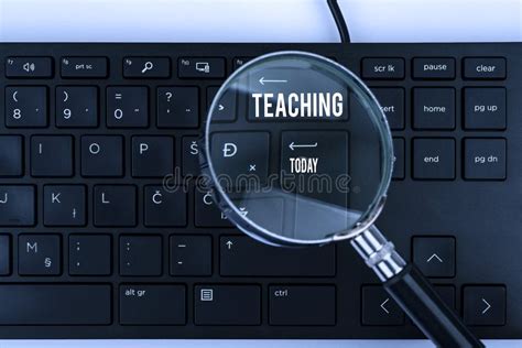 Sign Displaying Teaching Concept Meaning Act Of Giving Information Explaining One Subject To A