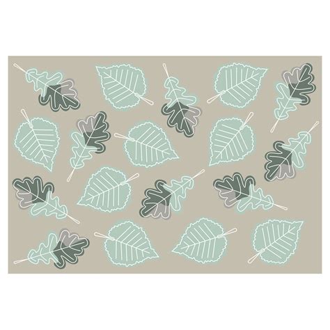 Abstract Leaf Classroom Rug