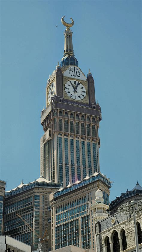 Menara Jam Abraj Al Bait Towers Close Up · Foto Stok Gratis
