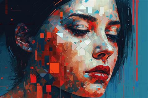 Premium Ai Image Emotion Detected By Artificial Intelligence Ai System Concept