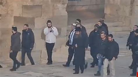 تعرض وزیر کابینه جدید رژیم صهیونیستی به مسجد الاقصی فیلم