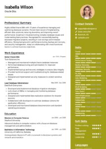 Oracle DBA Resume Example For Writing Guide CVDesigner Ai