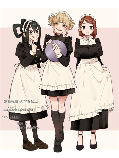 Uraraka Ochaco Toga Himiko And Asui Tsuyu Boku No Hero Academia Drawn By Natsuki Shio Danbooru