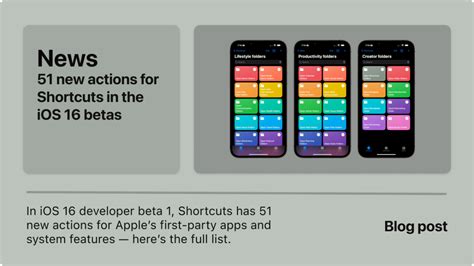 Here Are 51 New Actions For Shortcuts In The Ios 16 Betas So Far