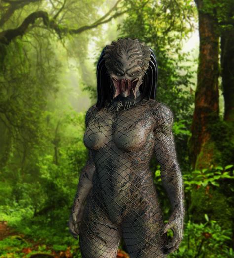 Rule 34 1girls 3d Alicecry Alien Girl Anthro Breasts Female Yautja