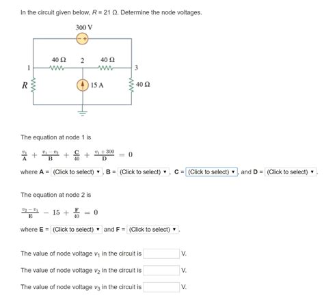 solved in the circuit given below r 21 q determine the