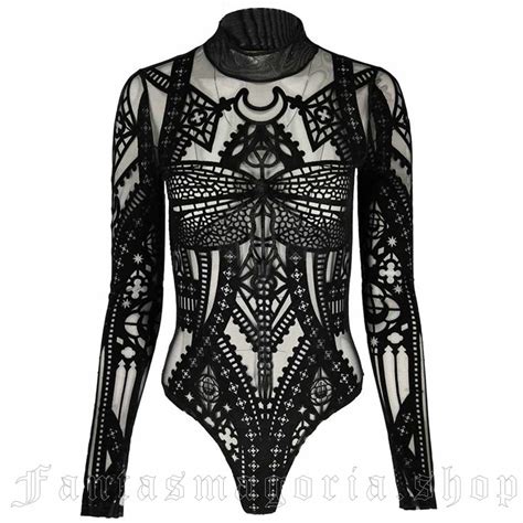 Cathedral Dragonfly Mesh Bodysuit Restyle Womens