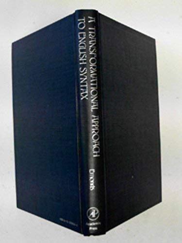a transformational approach to english syntax root structure