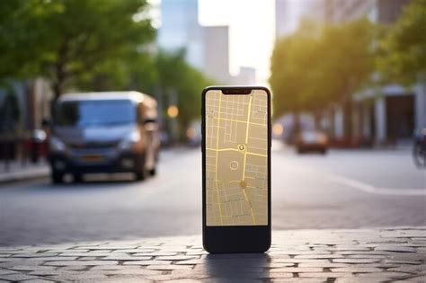 Premium Photo Hand Gps Road Phone Map Direction Street Marker