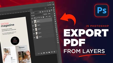 Save PDF From Layers In Photoshop Export PDF From Layers In Photoshop Adobe Photoshop