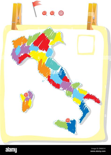 Cartina Italia Disegno Immagini E Fotografie Stock Ad Alta Risoluzione