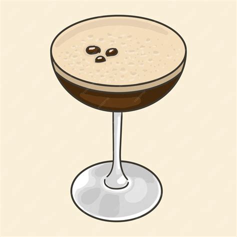 Premium Vector Espresso Martini Coffeebased Cocktail