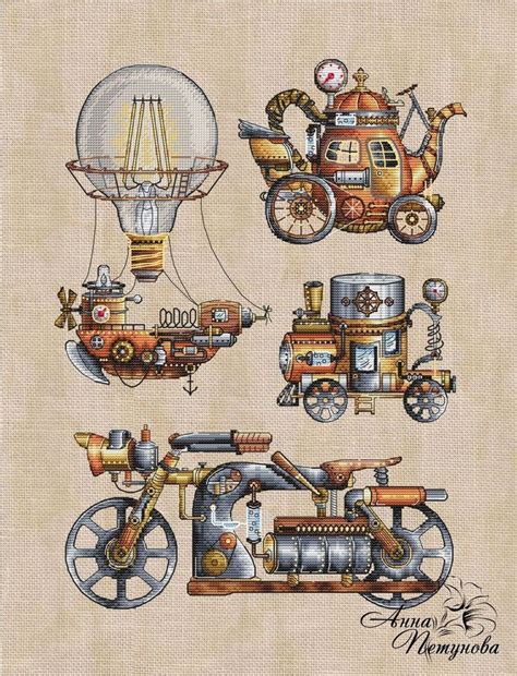 Авторские схемы для вышивания Петунова Анна страница 13 Модели стежков Схемы для вышивки