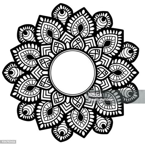 만다라 색칠에 대 한입니다 장식 둥근 장식품입니다 특이 한 꽃 모양입니다 동양 벡터 안티 스트레스 치료 패턴입니다 디자인 요소를 짜 다 요가 벡터입니다 0명에 대한 스톡