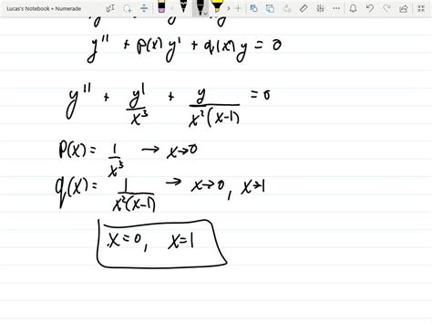 solved for each equation locate and classify all its singular points