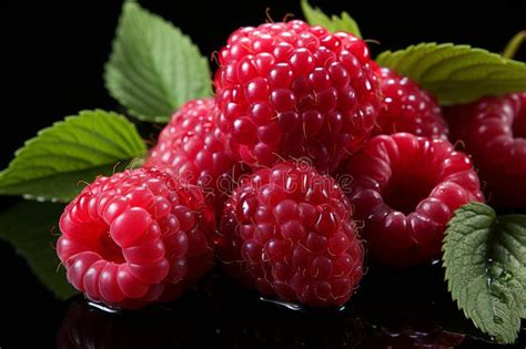 Dark And Mysterious Raspberry Abstract Background Design In A Captivating Low Key Style Stock