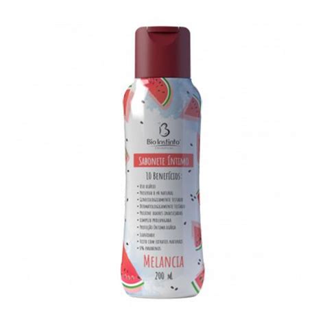 Sabonete Líquido Íntimo 10 Benefícios De Melancia 200ml Bio Instinto
