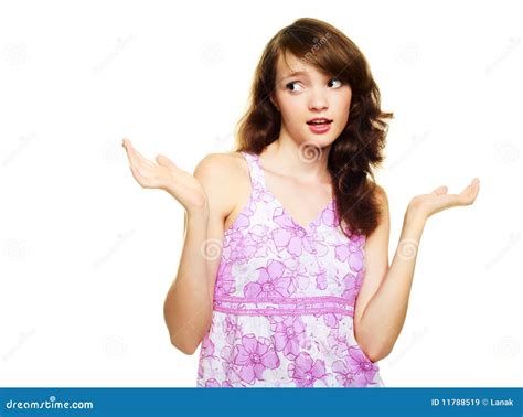 Embarrassed Girl Stock Image Image Of Embarrassed Alone 11788519