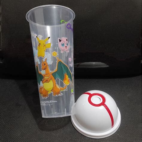 Jual Gelas Tumblr Botol Chatime Limited Pokemon Pikachu Charizard