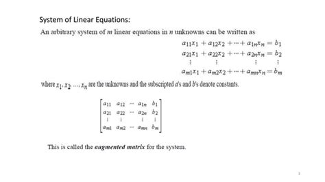 Lec System Of Linear Equations And Vector Space Pptx