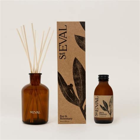 St Eval Bay And Rosemary Diffuser Earthy Herbal Fragrance Made In