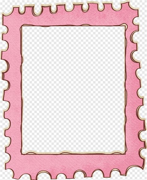 무료 다운로드 핑크 퍼즐 매트 프레임 우표 프레임 귀여운 우표 테두리 경계 틀 Png Pngegg