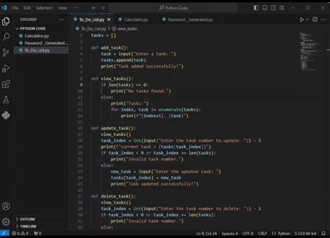 Seema Kumari On Linkedin Codsoft Python Internship Todolist Coding