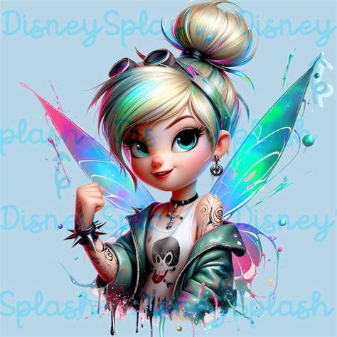 Punk Tinkerbell Coloring Pages 2025