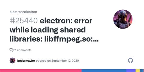 Electron Error While Loading Shared Libraries Libffmpegso Cannot