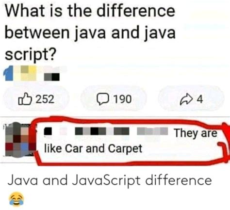 Jalpesh Makadia On Linkedin Clear Difference Between Java Javascript 😂