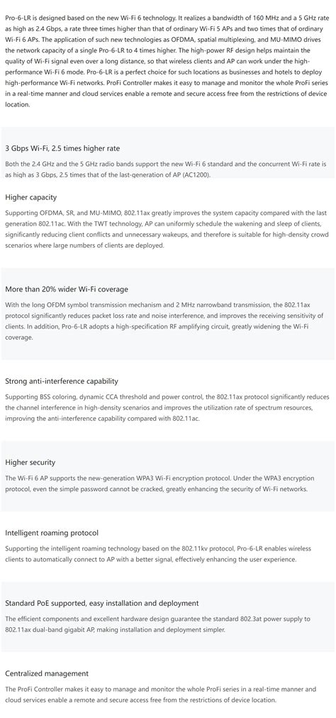 IP COM Pro 6 LR 802 11AX Dual Band Long Range Access Point Umart Com Au