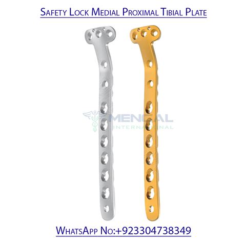 Safety Lock Medial Proximal Tibial Plate Orthopedic Surgical Implants Mengal International