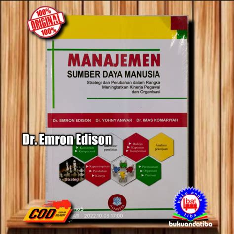 Jual Buku Original Manajemen Sumber Daya Manusia Dr Emron Edison