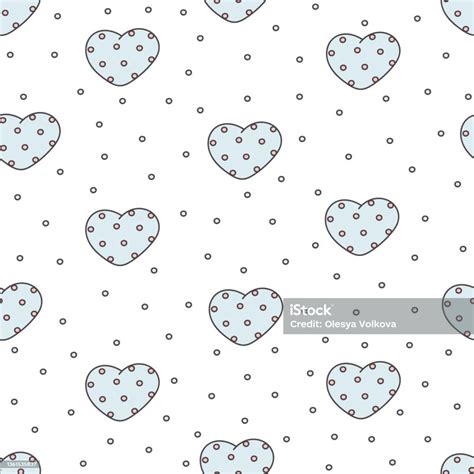 귀여운 낙서 스타일 하트 매끄러운 패턴 발렌타인 데이 배경 귀여운 로맨틱 한 매끄러운 패턴 로맨틱 한 프린트 0명에 대한 스톡 벡터 아트 및 기타 이미지 Istock