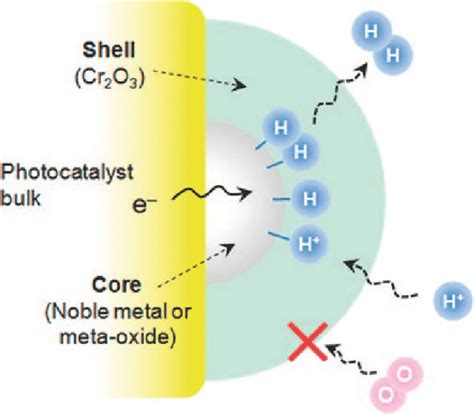 Schematic Illustration Of The Cocatalyst Cr 2 O 3 Core Shell For