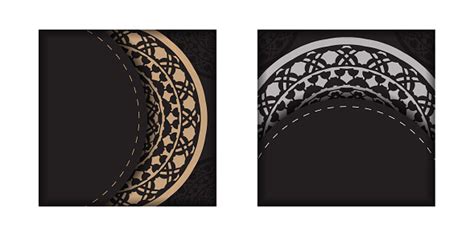 텍스트와 빈티지 장식을위한 장소와 초대장을 준비 그리스 패턴의 검은 색프린트 디자인 엽서를 위한 고급스러운 템플릿 0명에 대한 스톡 벡터 아트 및 기타 이미지 Istock