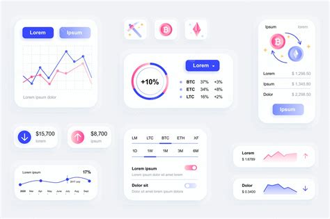 Элементы графического интерфейса для пользовательского интерфейса мобильного приложения с