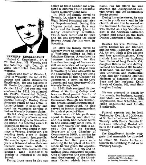 Herbert Conrad Engelbrecht 1905 1992 Find A Grave Memorial